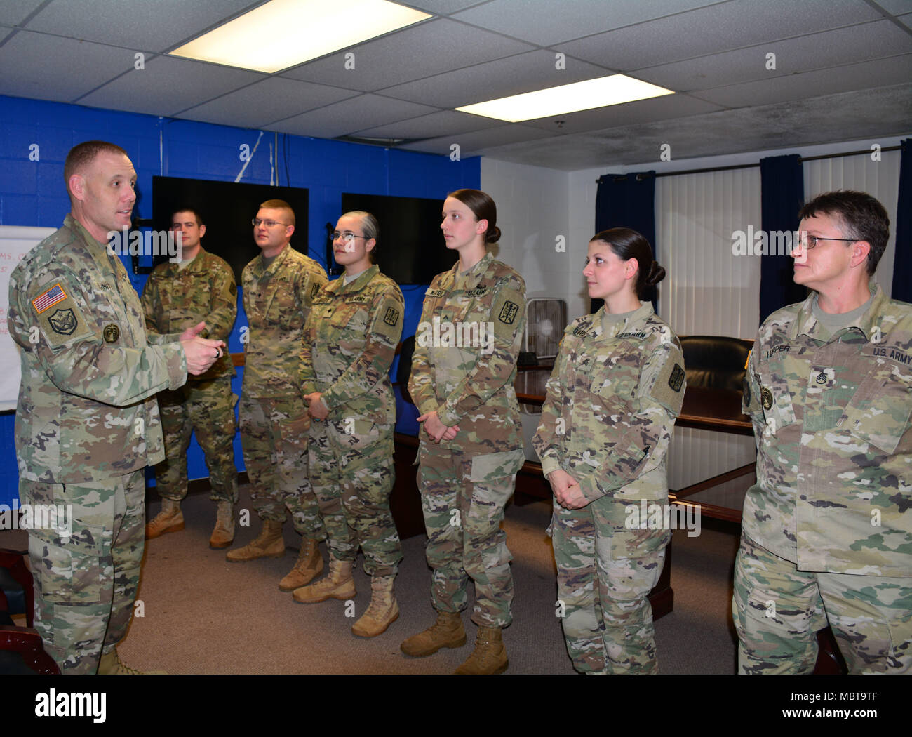 Command Sgt. Maj. Eric M. Schmitz, U.S. Army Intelligence and Security Command senior enlisted ...