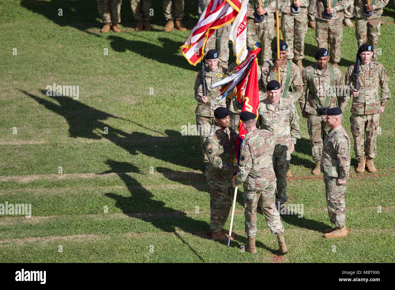 Lt. Gen. Gary Volesky, I Corps commanding general, passes the 25th ...
