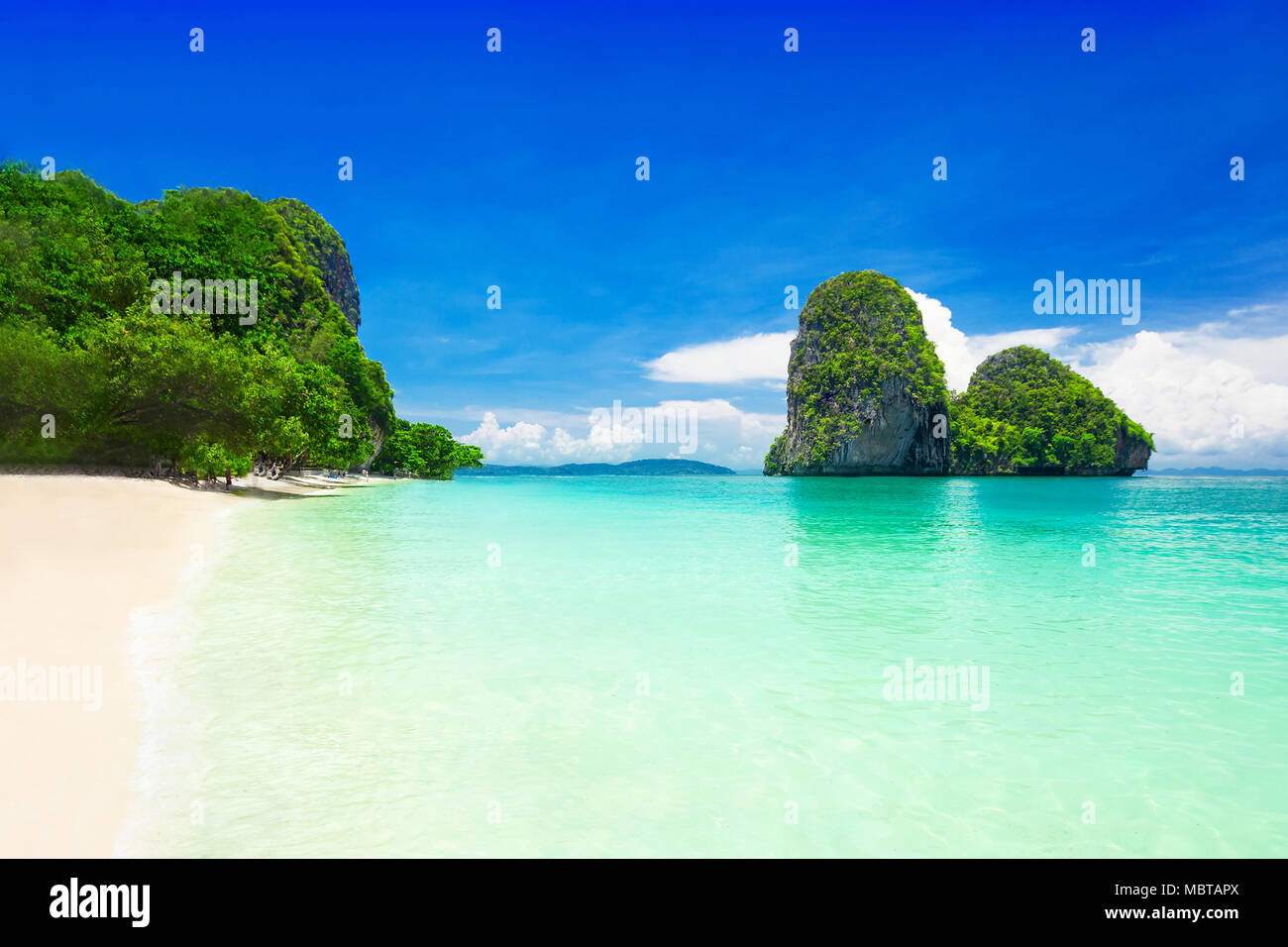 Beauty beach and limestone rocks Stock Photo - Alamy