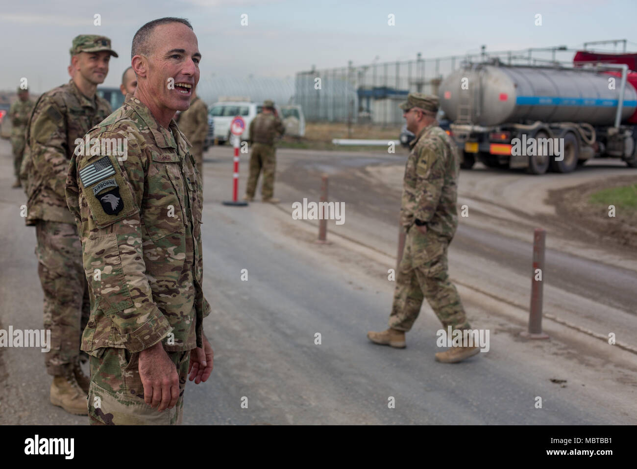 U.S. Air Force Col. Tom Shuler motivates participants of the Erbil Iron ...