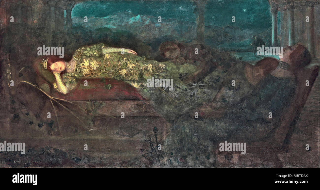 Picard Louis - Sleeping Beauty Stock Photo - Alamy