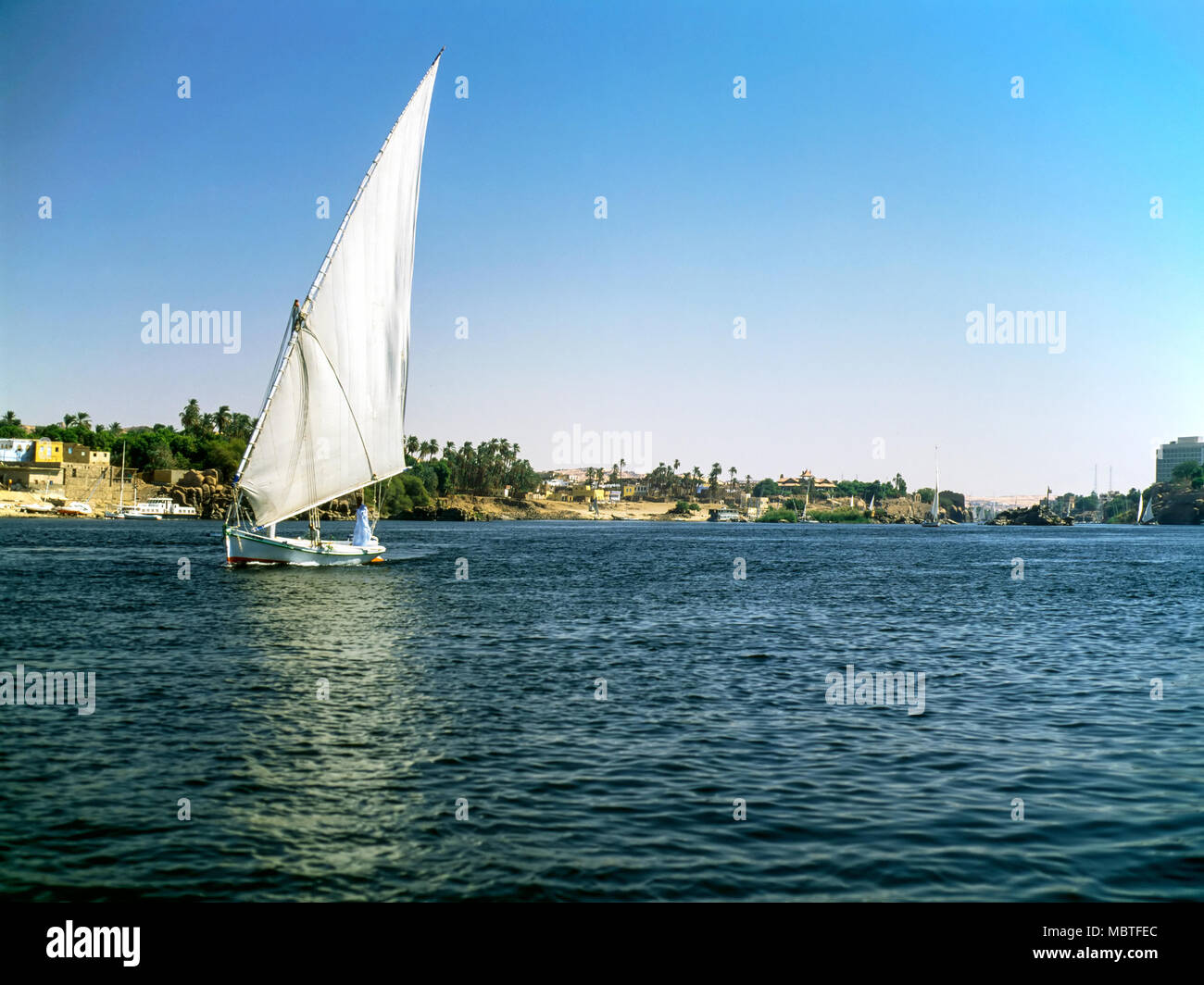 Felucca on river nile egypt hi-res stock photography and images - Alamy