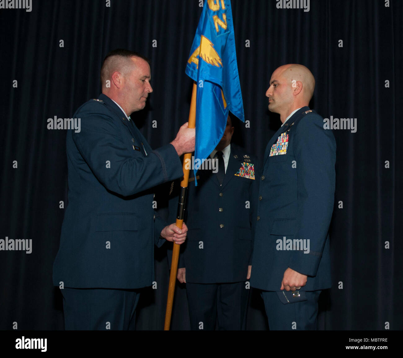 152nd Maintenance Group Commander, Col. David Manson prepares to hand ...