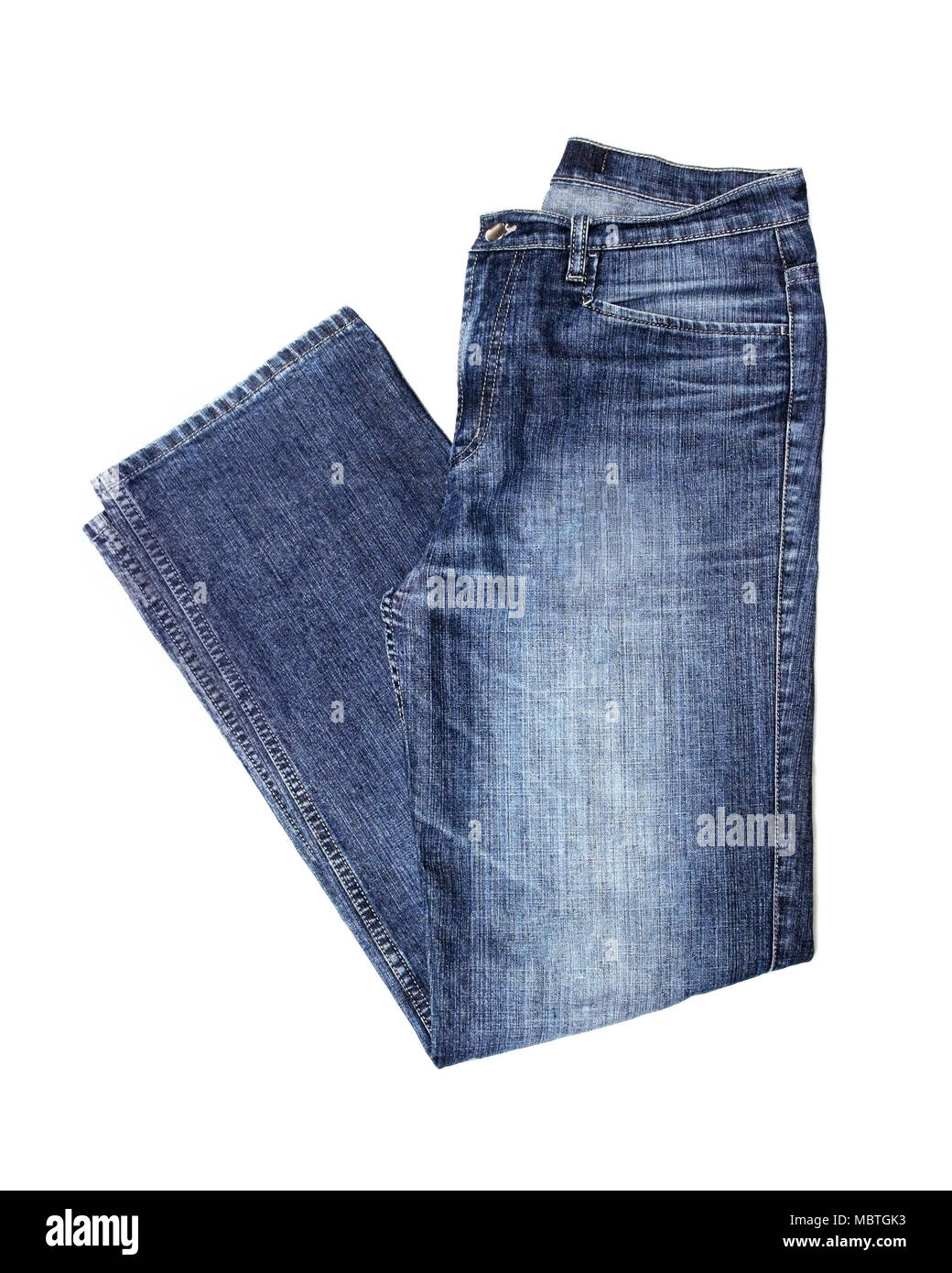 Jeans isolated on white background Stock Photo - Alamy