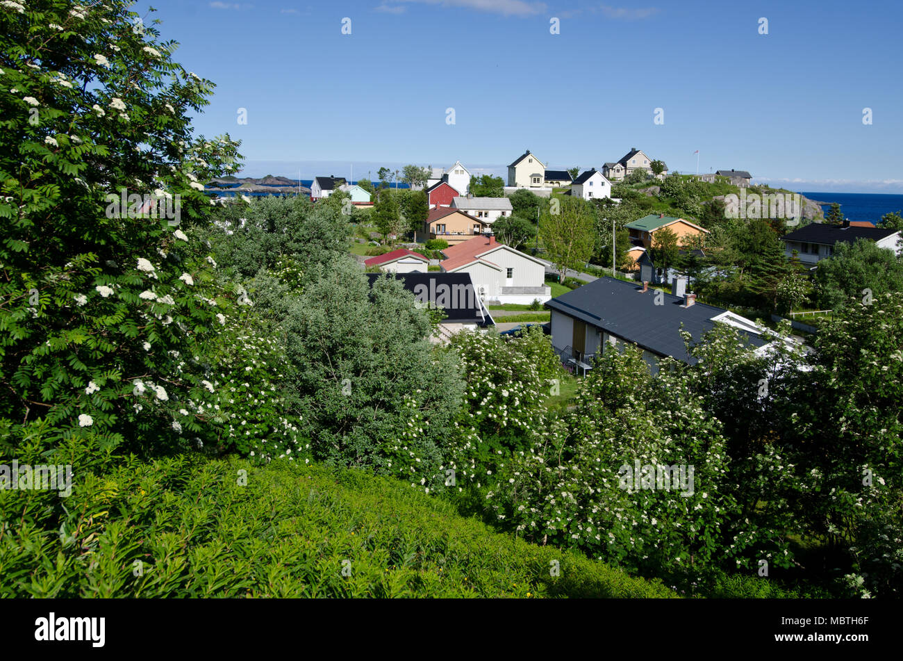 Town Husoy, Senja island, Norwayx Stock Photo - Alamy