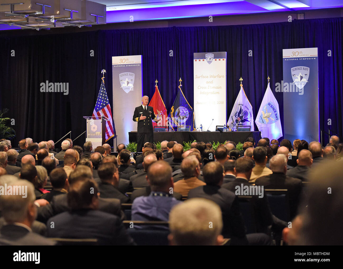 180109-N-TV402-130 CRYSTAL CITY, Va. (Jan. 9, 2018) Vice Adm. Thomas S ...