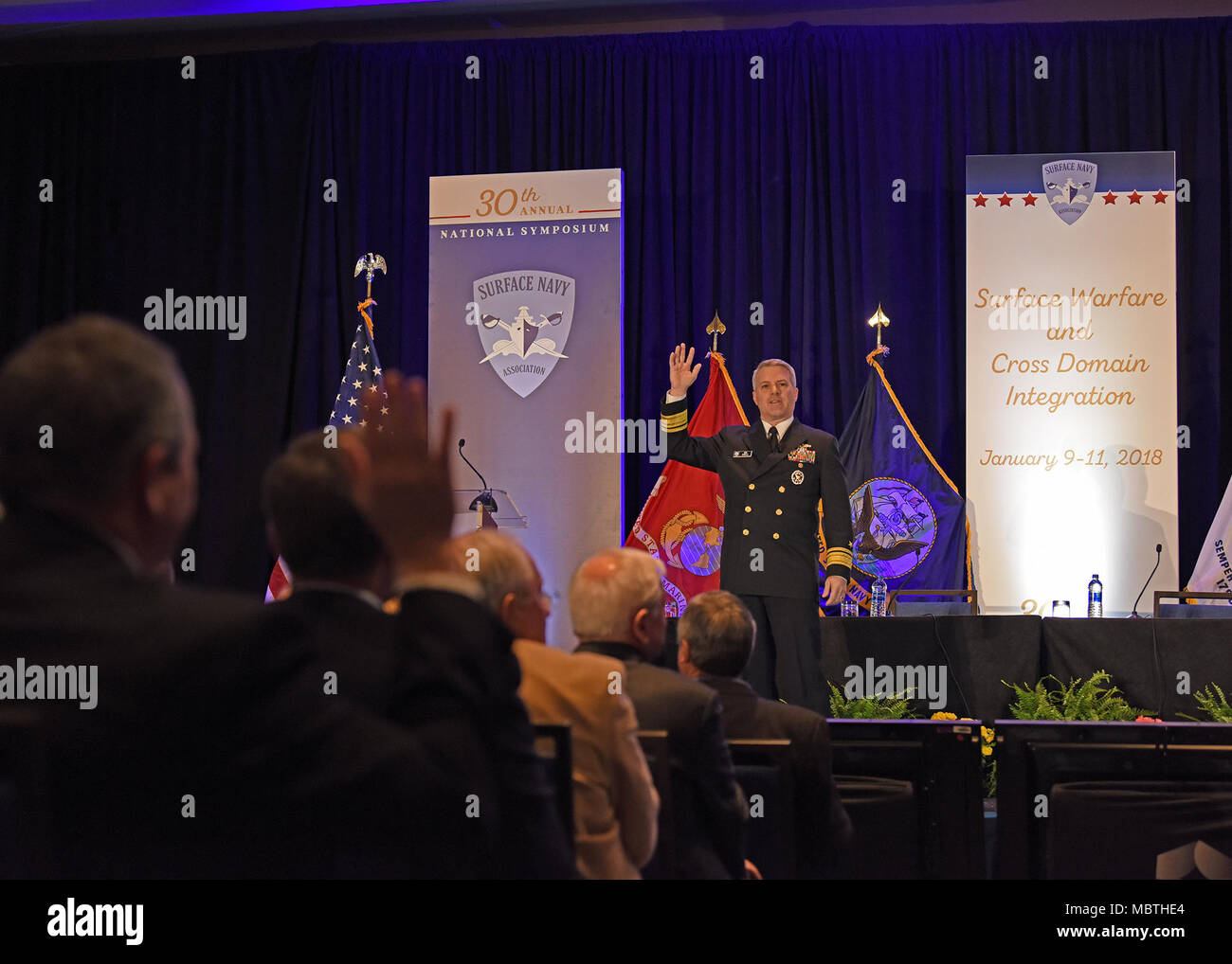 180109-N-TV402-223 CRYSTAL CITY, Va. (Jan. 9, 2018) Rear Adm. Ronald A ...