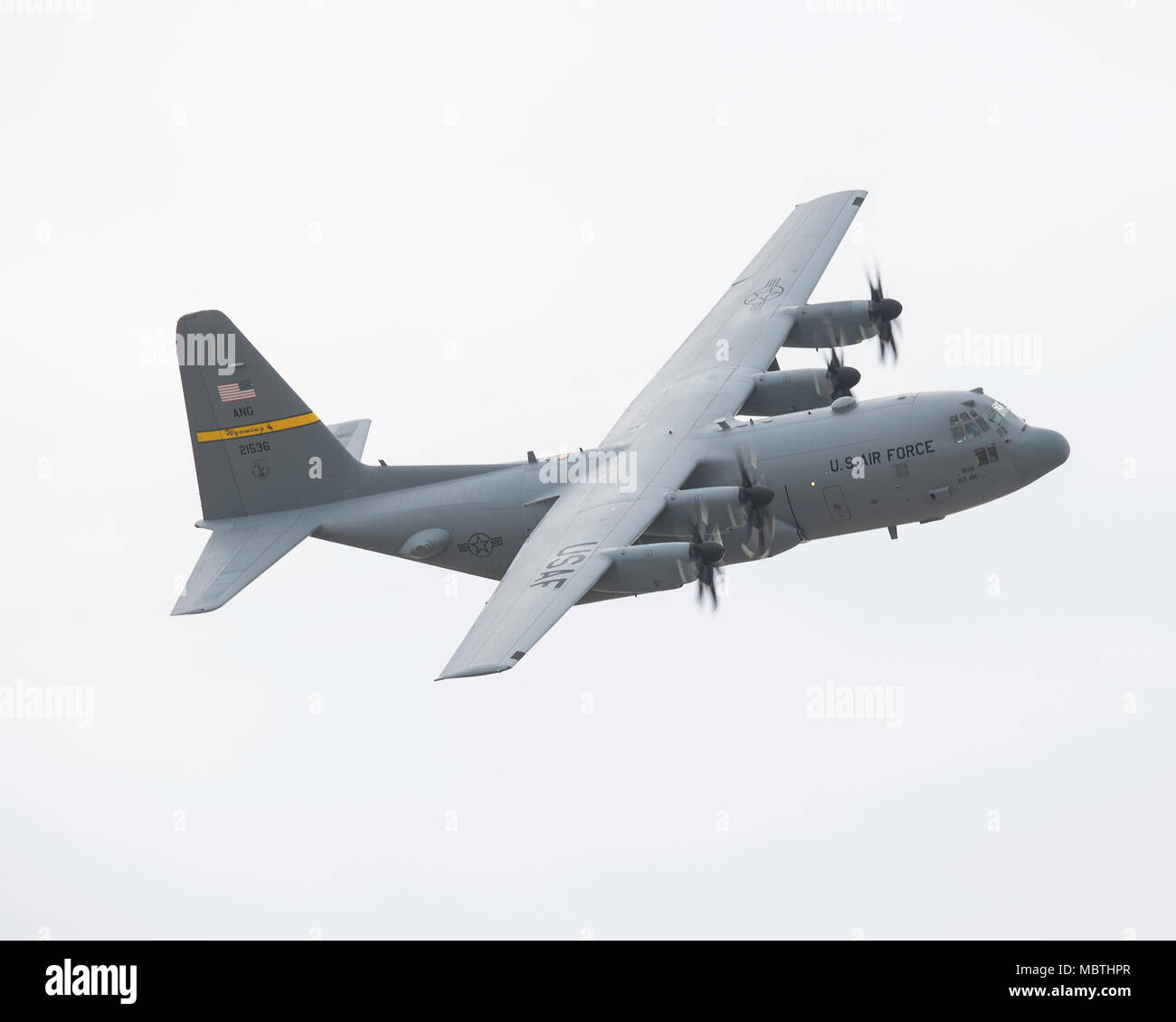 A one of a kind C-130H Hercules aircraft assigned to the Wyoming Air ...