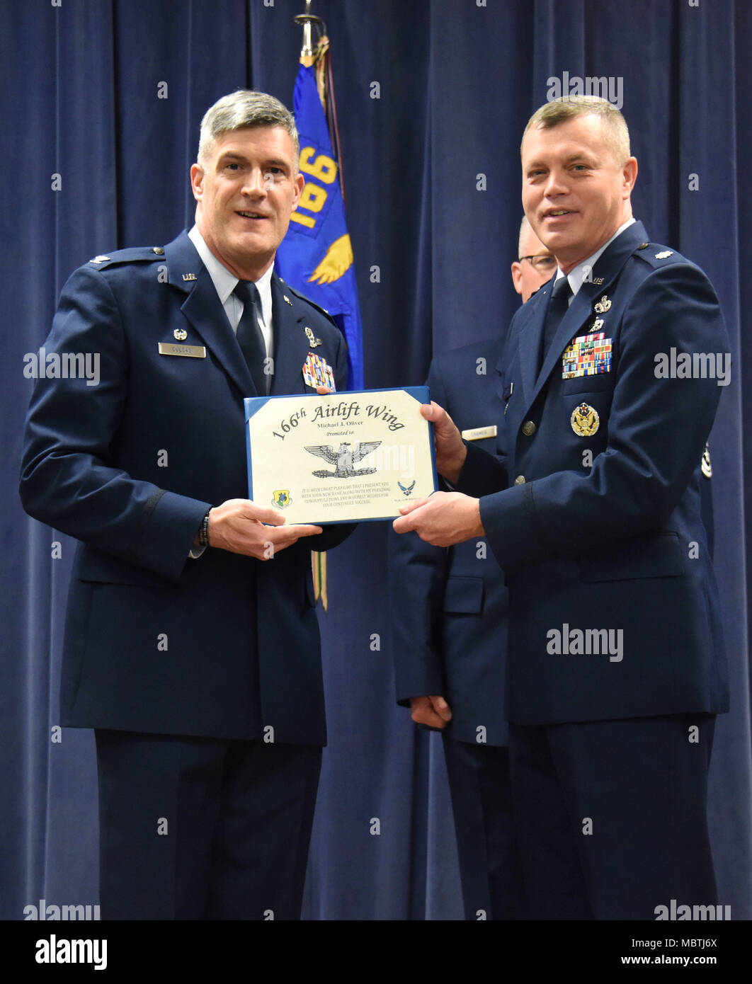 NEW CASTLE AIR NATIONAL GUARD BASE, Del.- Lt. Col. Michael J. Oliver ...