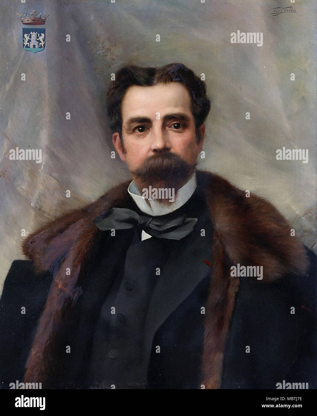 Tollet Tony - Portrait De Mr Le Comte De Cazenove Stock Photo - Alamy