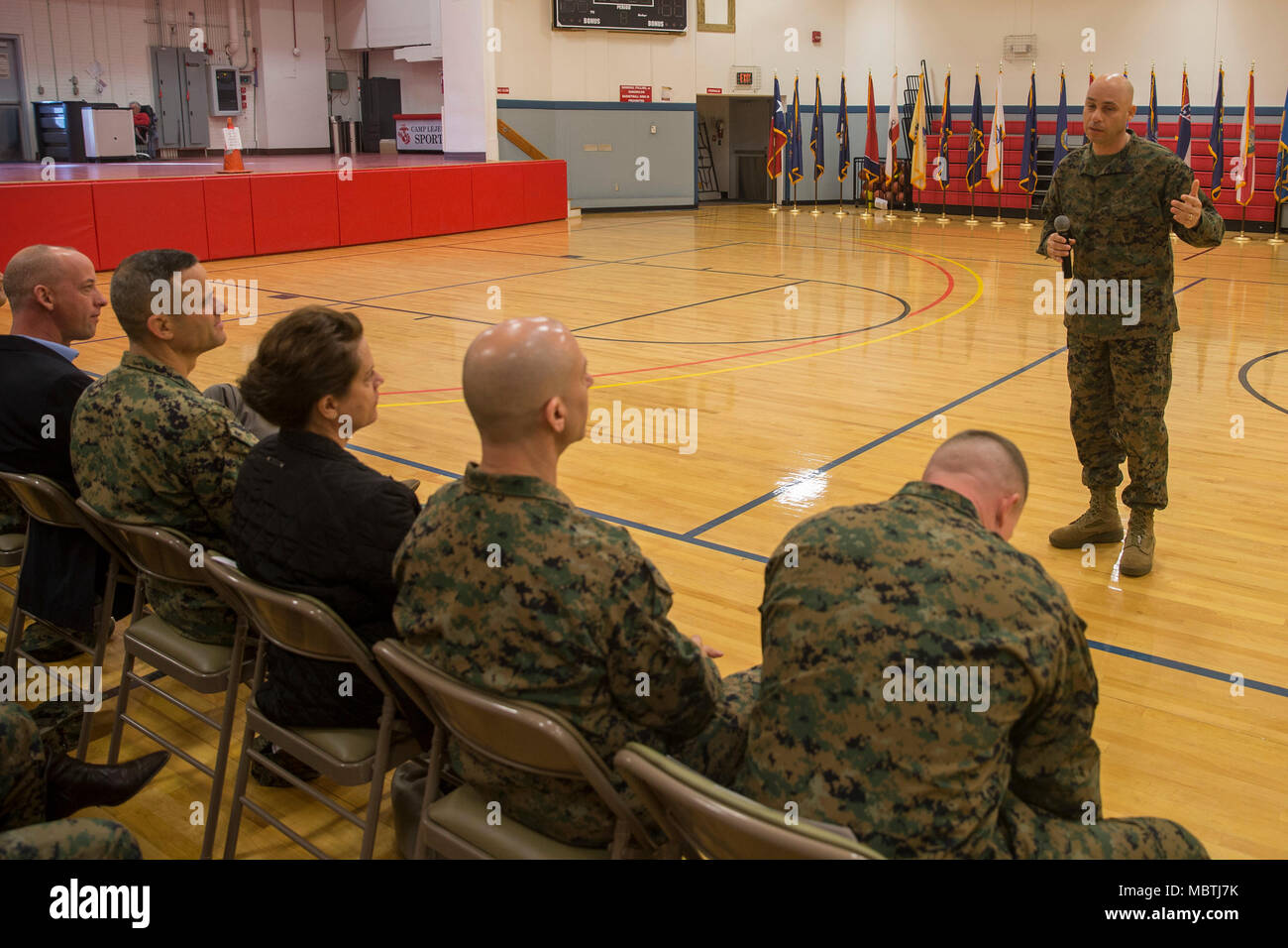 U.S. Marine Corps Sgt. Maj. Alex Narvaez, incoming sergeant major of ...