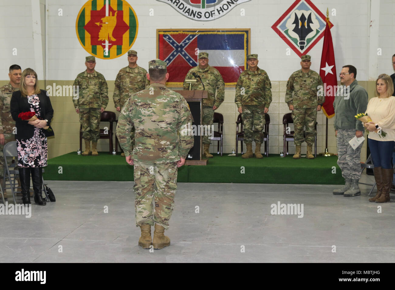 Maj. Terry Adair, administrative officer, 112th Military Police ...