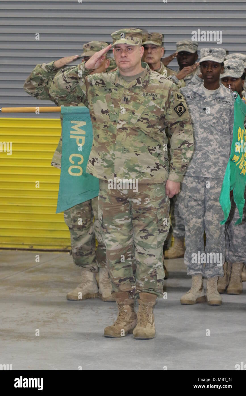 Capt. Billy Weems, commander, Headquarters and Headquarters Company ...