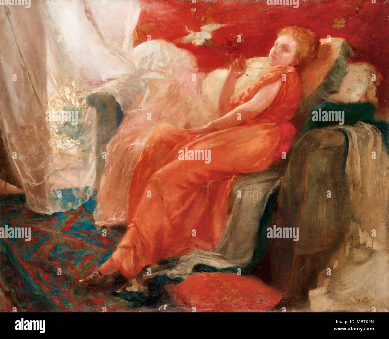 Boudoir, painting, 19th century hi-res stock photography and images - Alamy