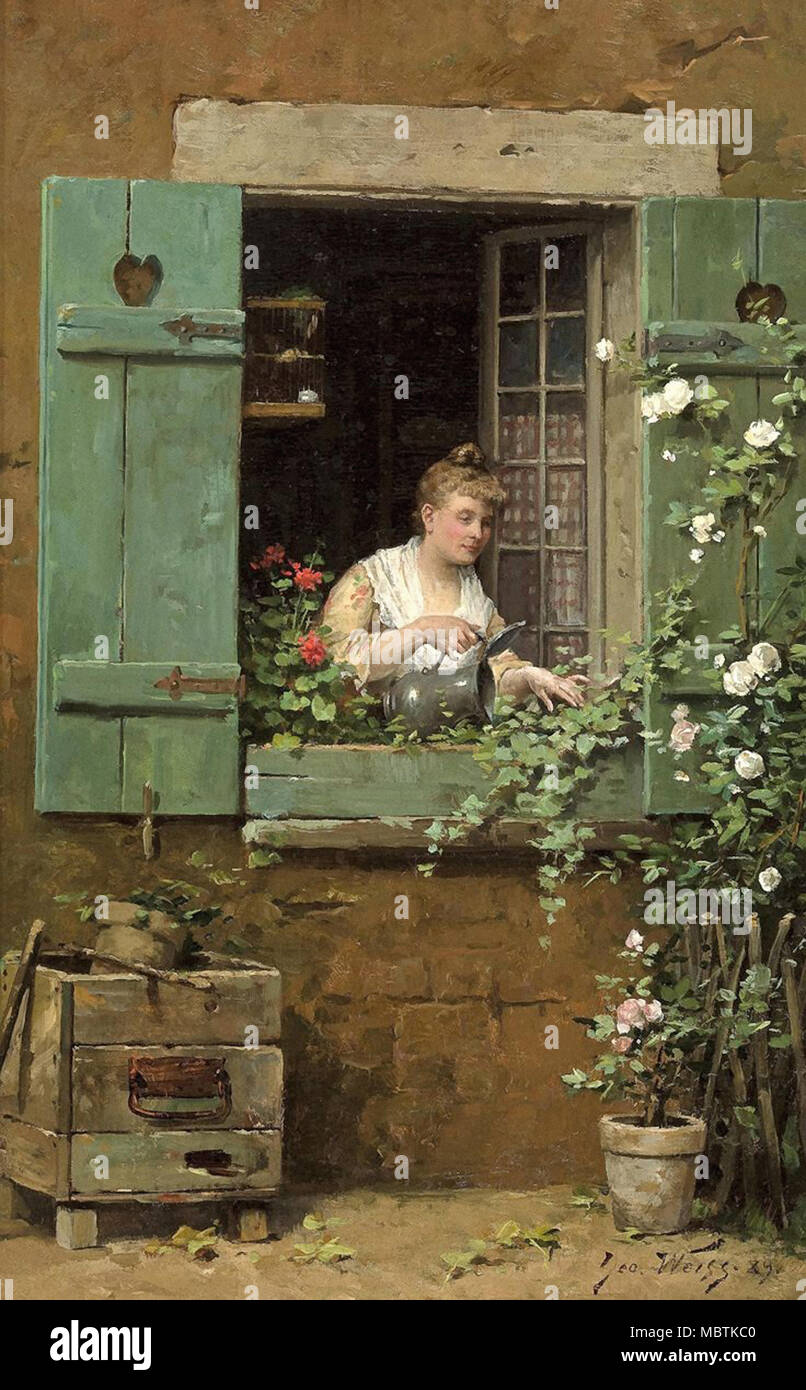 Weiss Emile Georges - the Young Gardener Stock Photo - Alamy