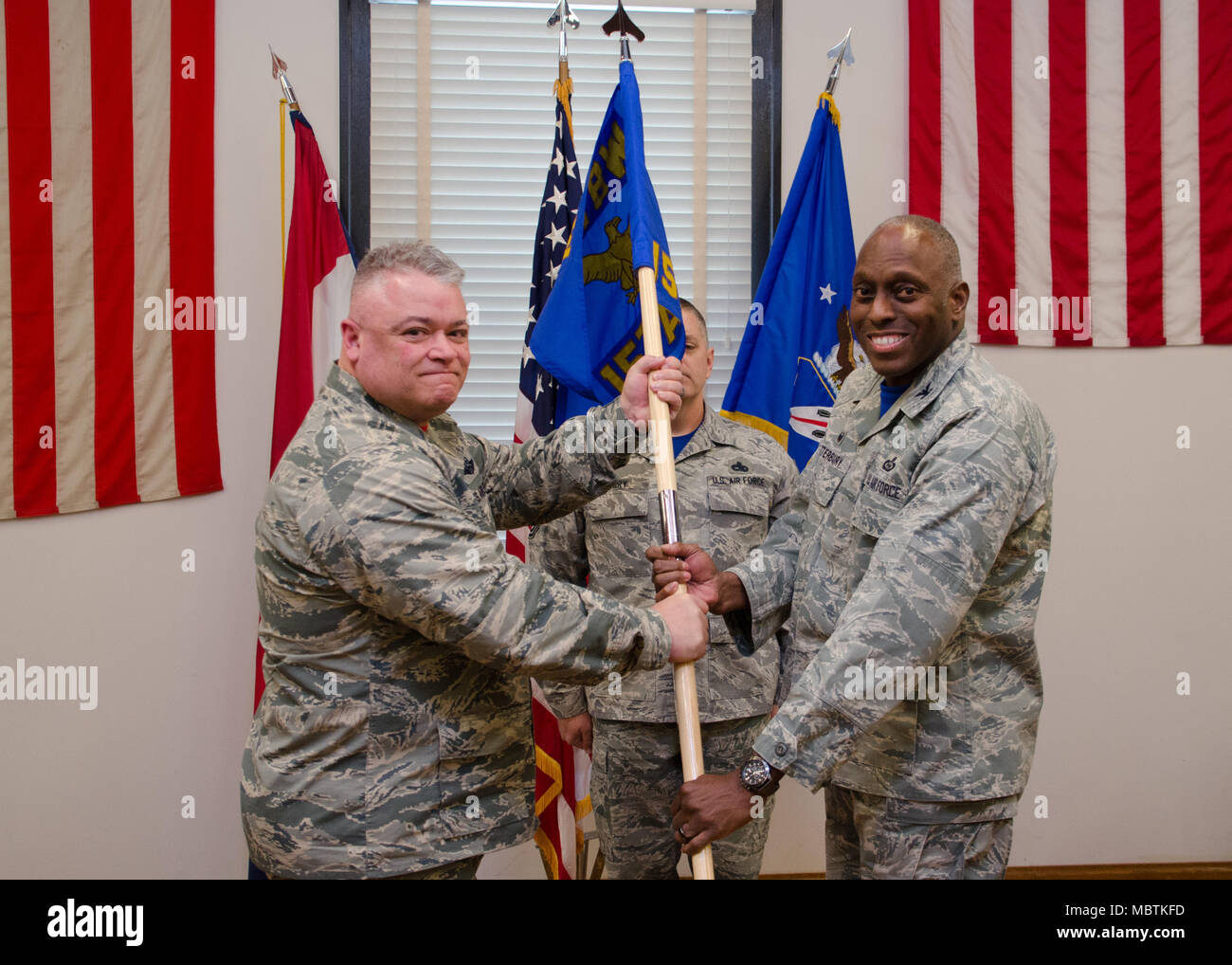 Col. Clarence “Chip” Atterbury, right, assumed command of the 157th Air ...