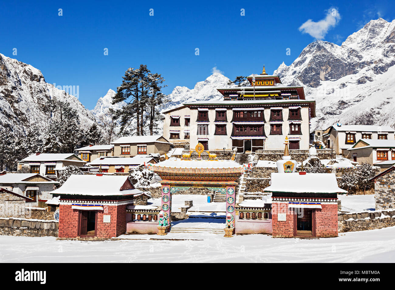 Tengboche Monastery in Tengboche, Everest region, Nepal Stock Photo - Alamy