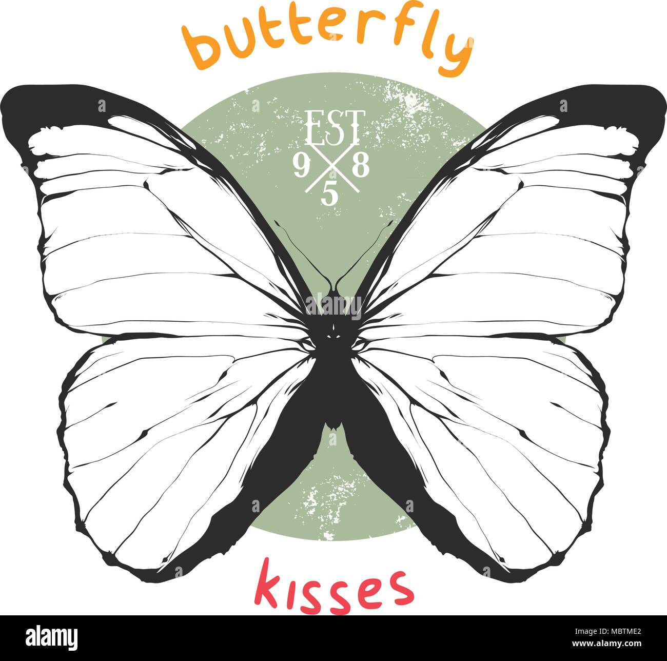 Colored butterfly emblem Stock Vector Image & Art - Alamy