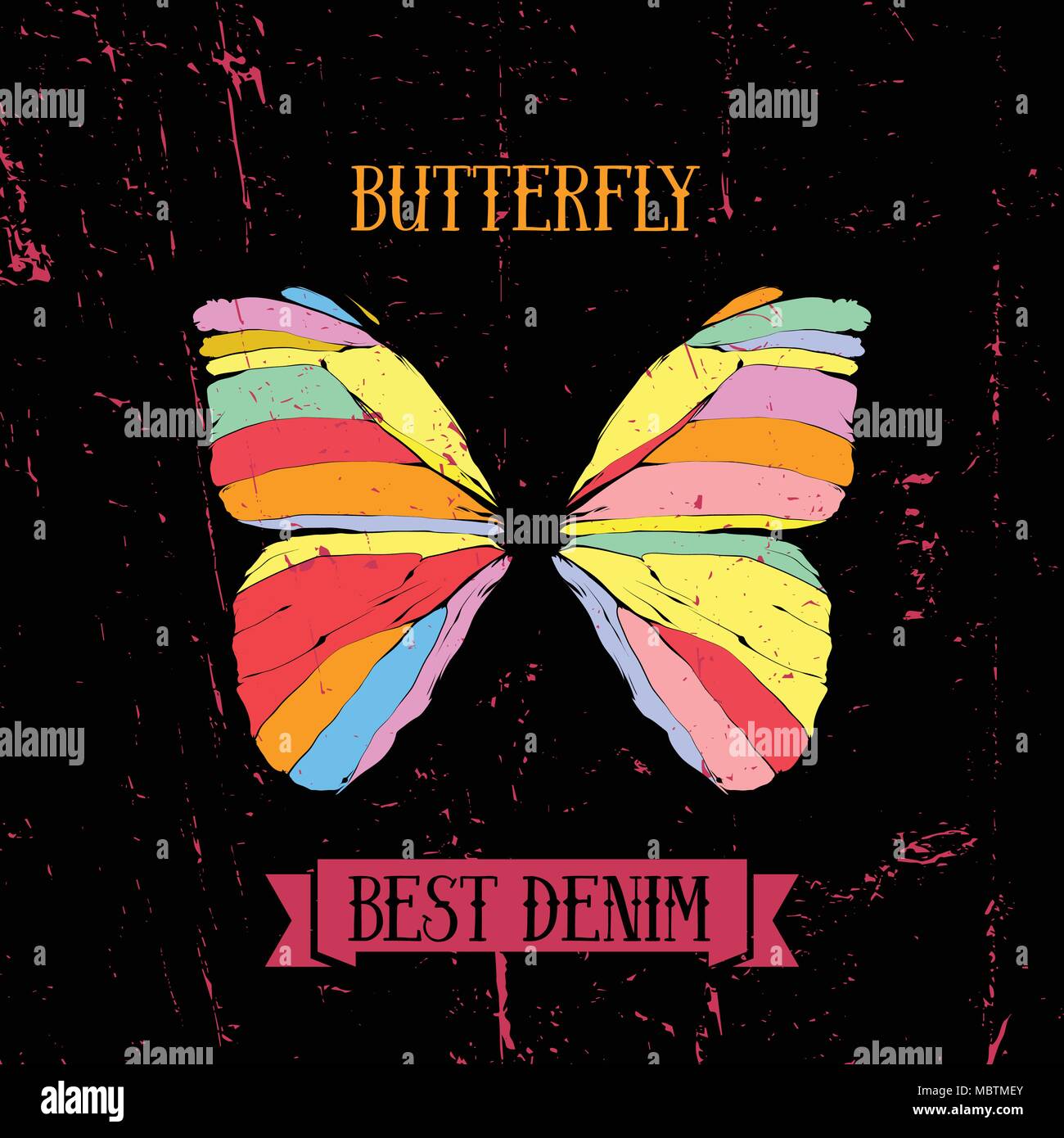 Colored butterfly emblem Stock Vector Image & Art - Alamy