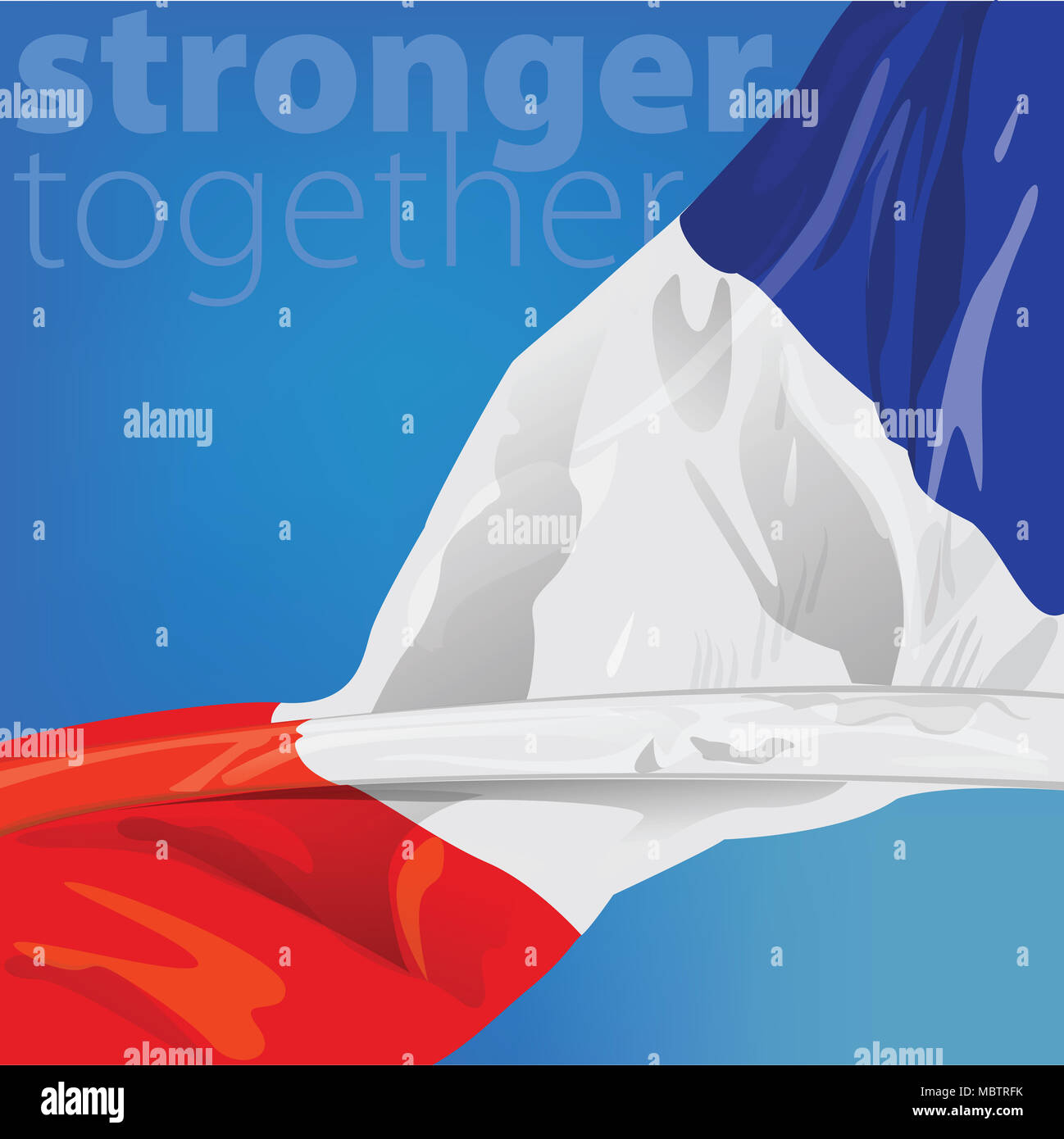 Represent France with flag for design element. This vector file is ...