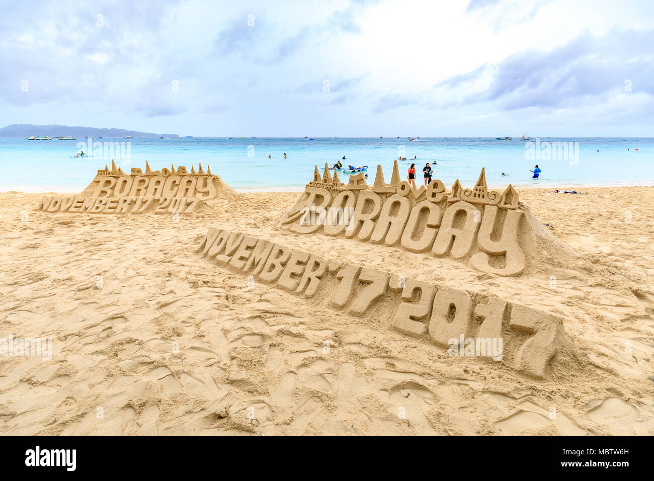 Boracay island sand castle hi-res stock photography and images - Alamy