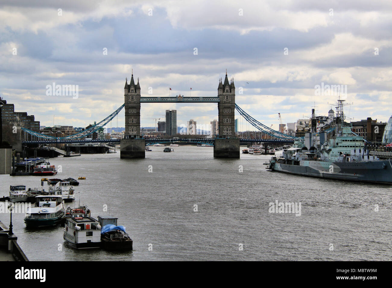 A view of Tower Bridge Stock Photo - Alamy