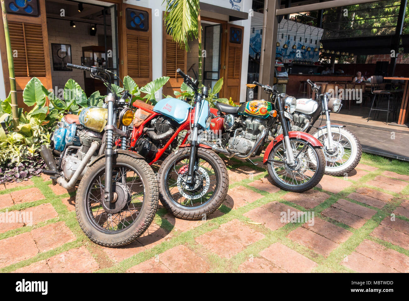 Royal Enfield museum Arpora Goa Stock Photo - Alamy