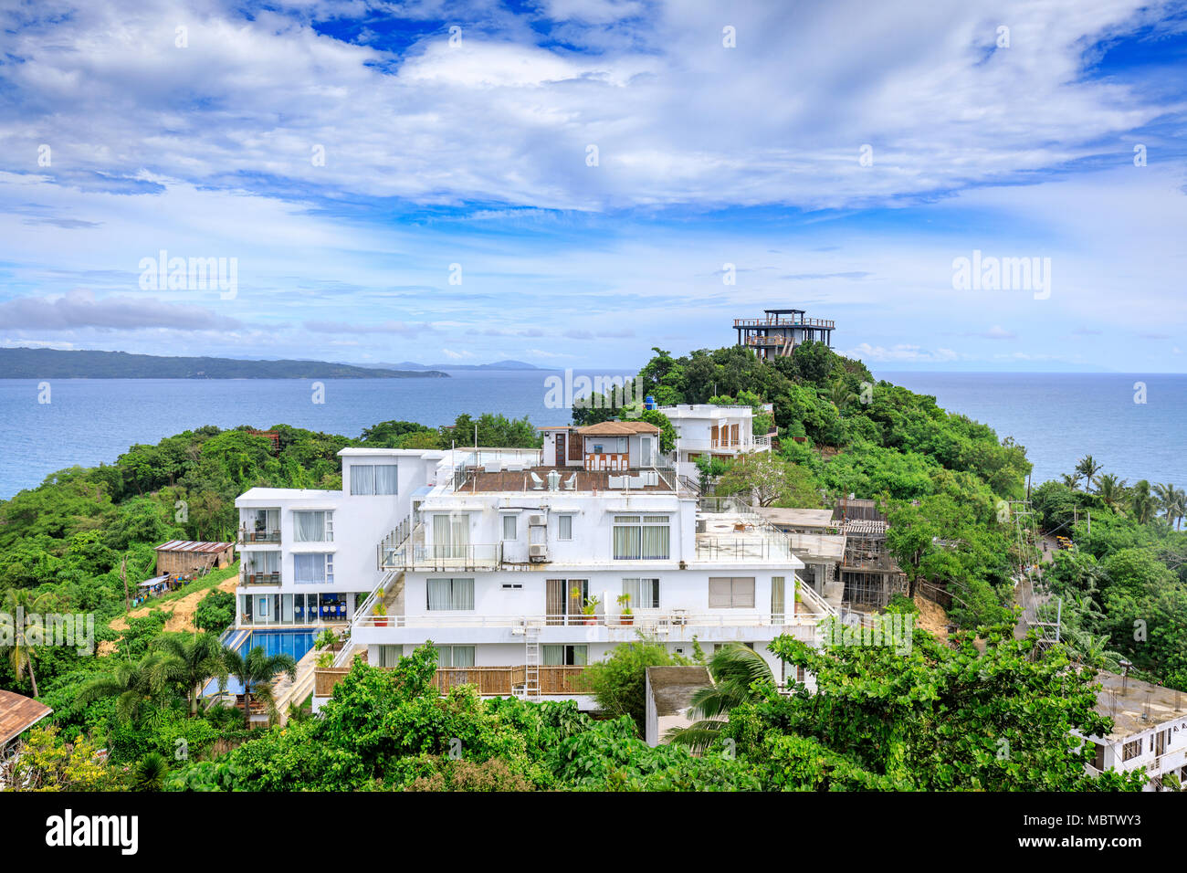 Boracay, Philippines - Nov 18, 2017 : Mount Luho View Deck in Aklan ...