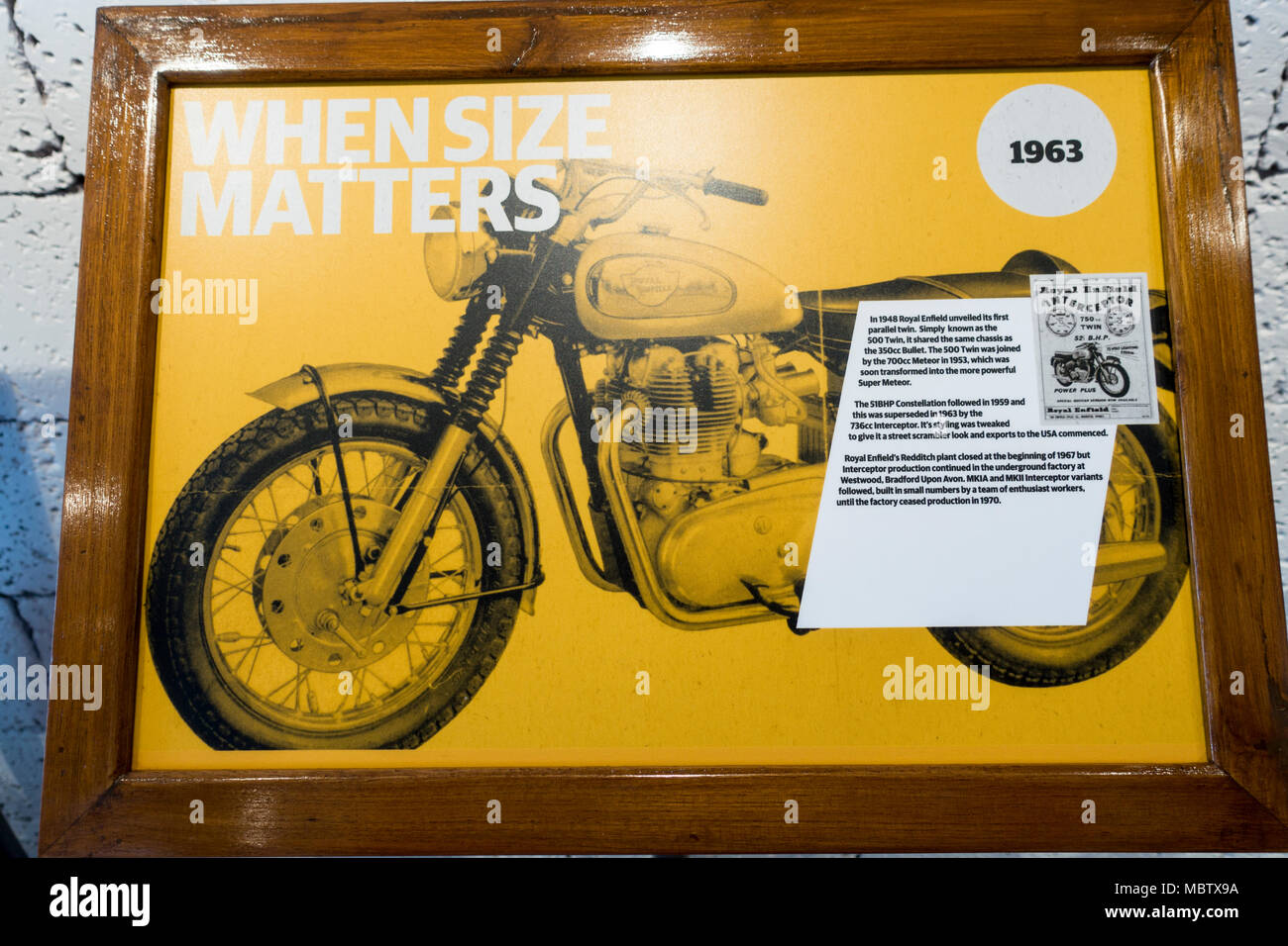 Royal Enfield museum Arpora Goa Stock Photo - Alamy
