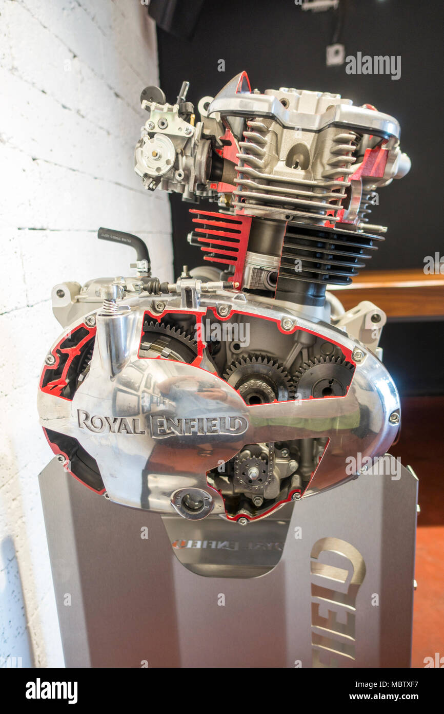 Royal Enfield museum Arpora Goa Stock Photo - Alamy