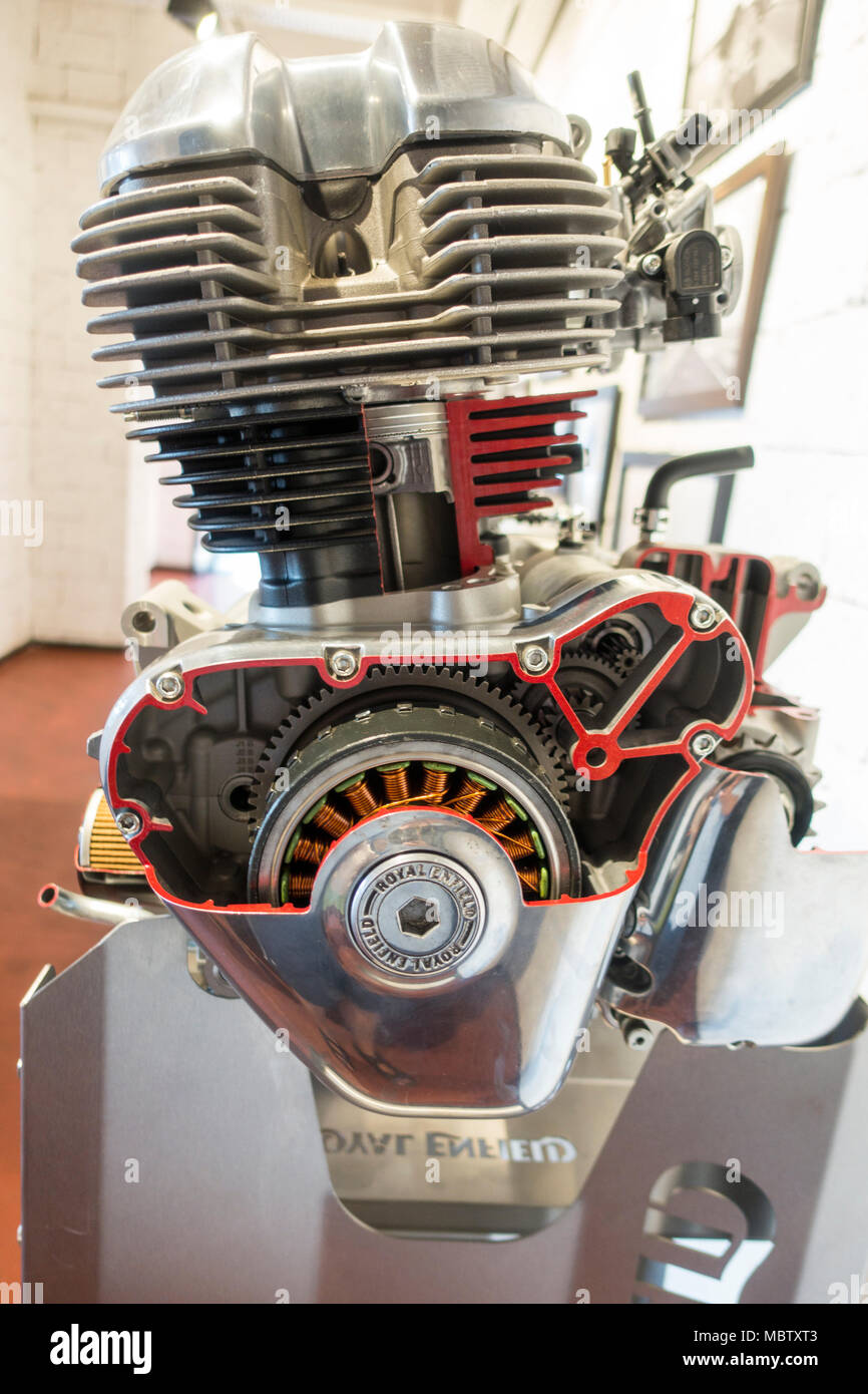 Royal Enfield museum Arpora Goa Stock Photo - Alamy