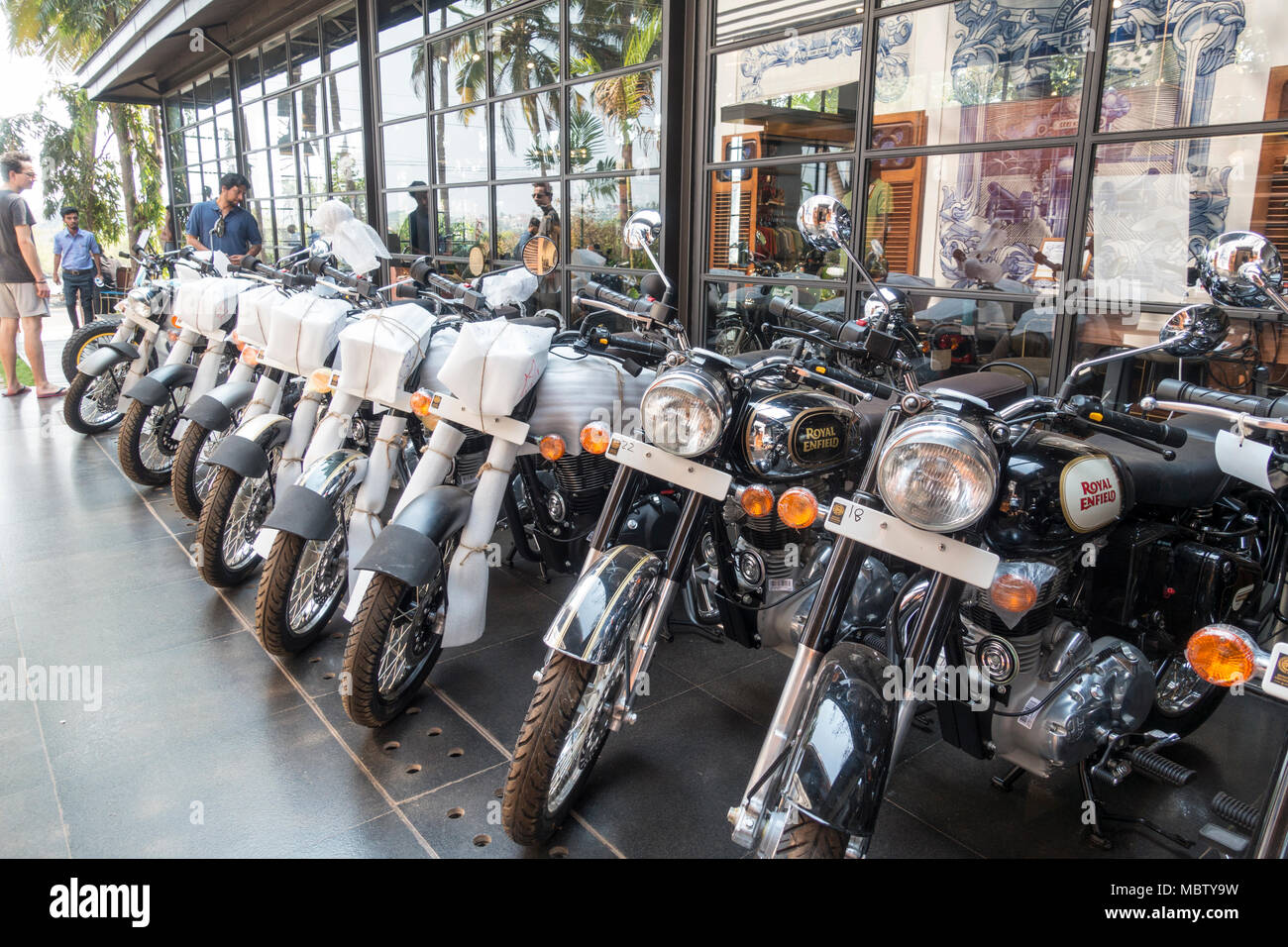 Royal Enfield museum Arpora Goa Stock Photo - Alamy