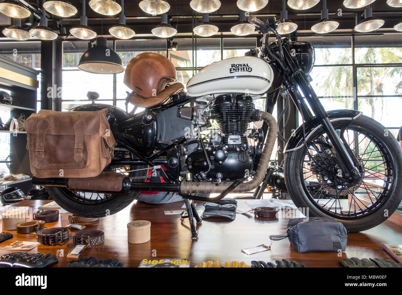 Royal Enfield museum Arpora Goa Stock Photo - Alamy