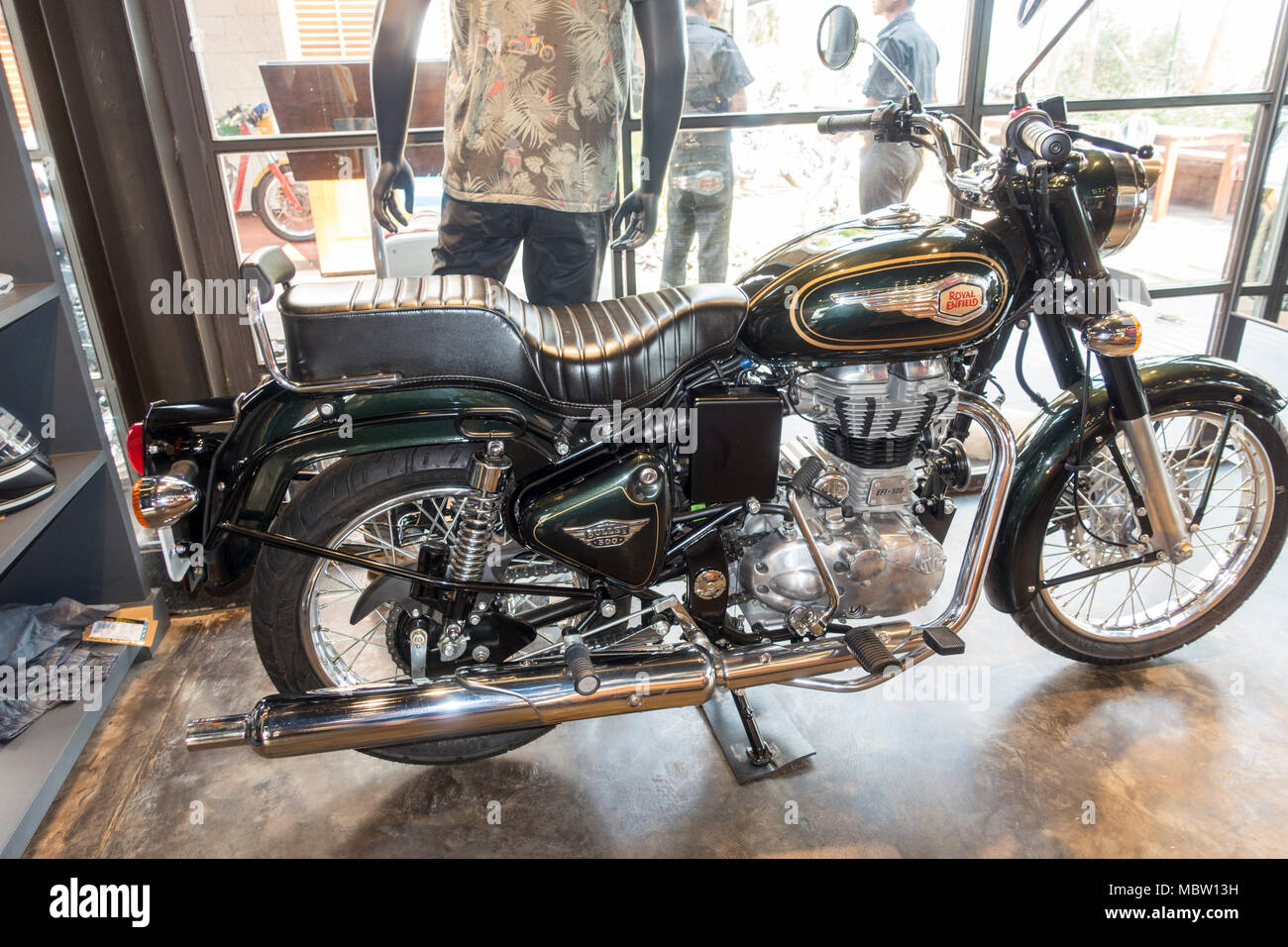 Royal Enfield museum Arpora Goa Stock Photo - Alamy
