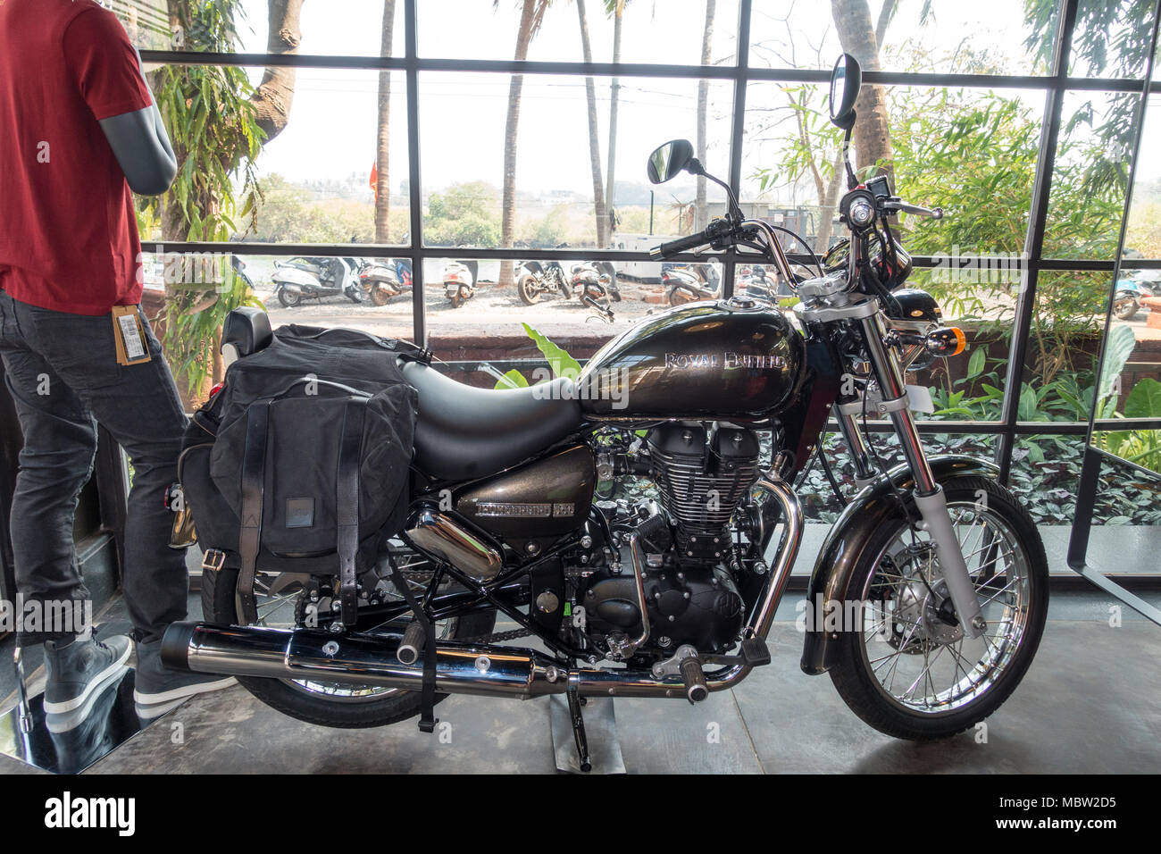 Royal Enfield museum Arpora Goa Stock Photo - Alamy
