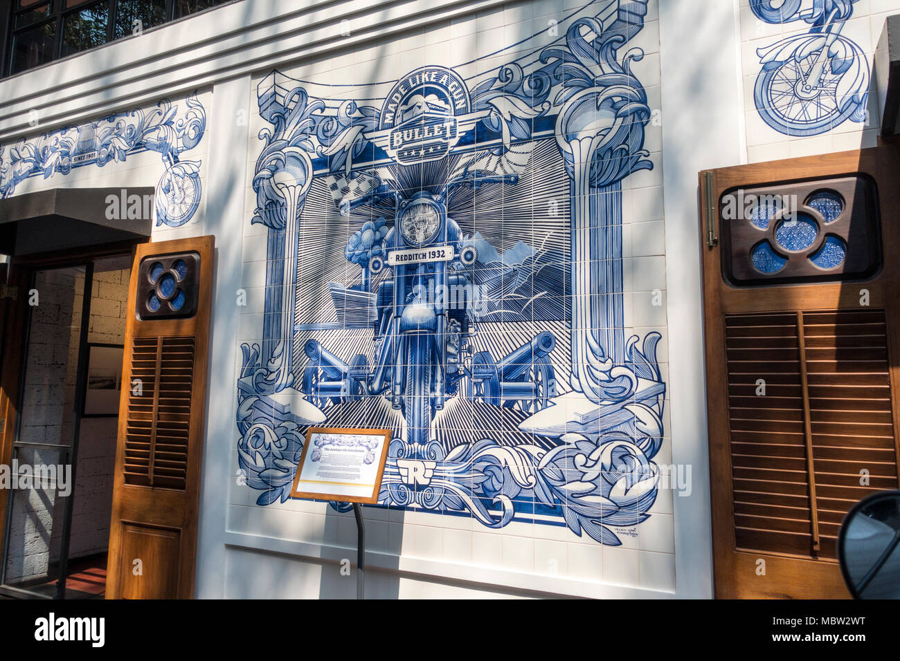 Royal Enfield museum Arpora Goa Stock Photo - Alamy