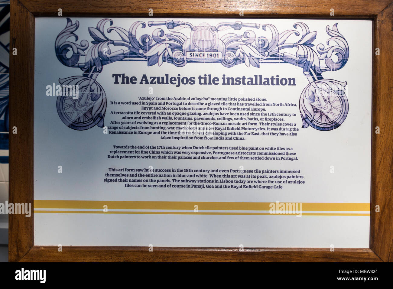 Royal Enfield museum Arpora Goa Stock Photo - Alamy