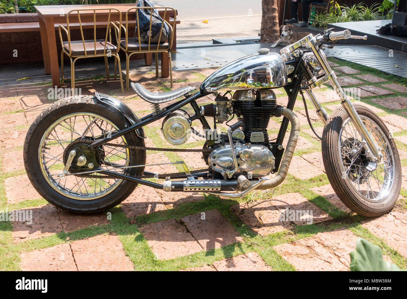Royal Enfield museum Arpora Goa Stock Photo - Alamy