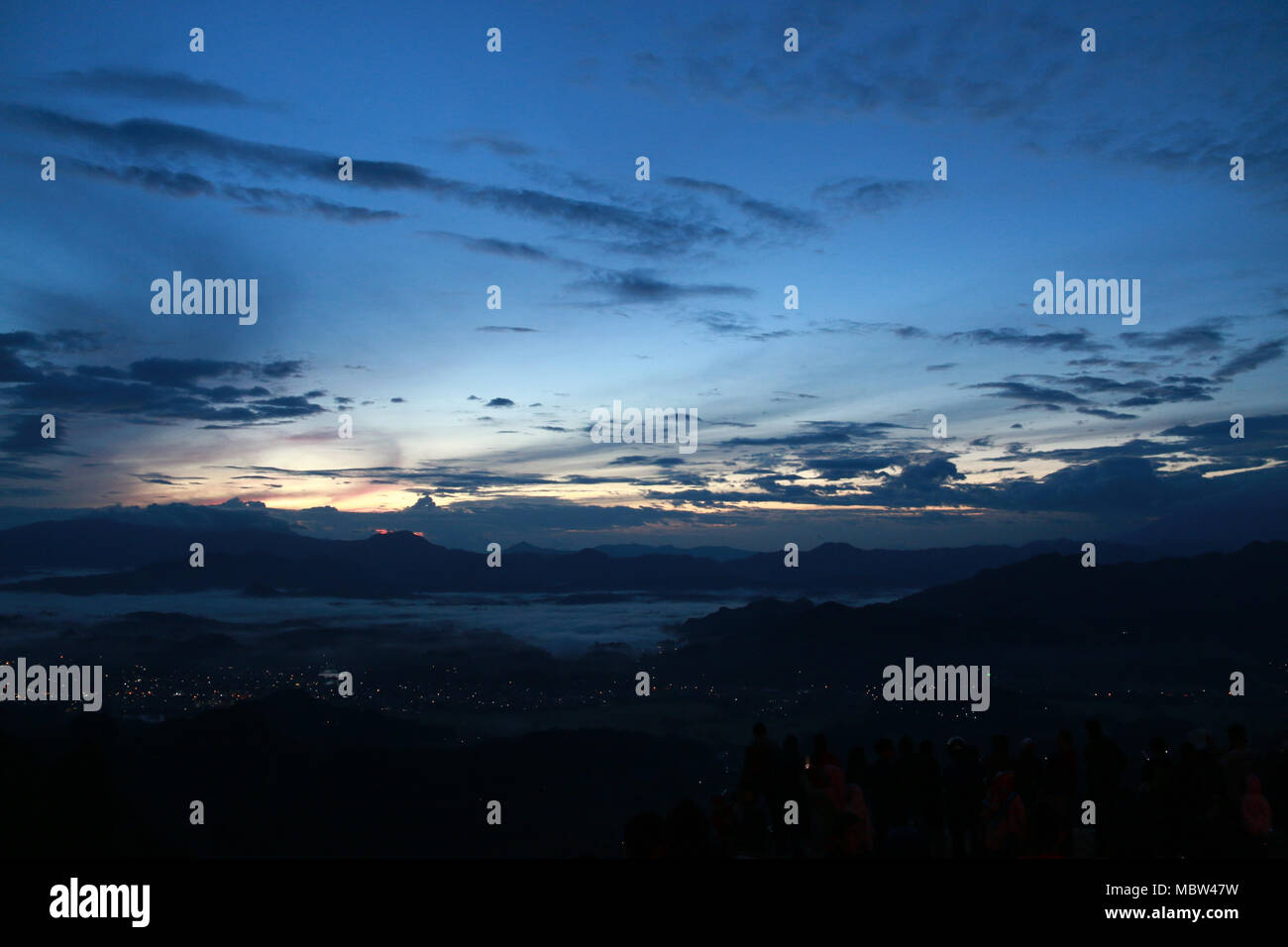 View of the famous Low Level Cloud at Toraja Utara, seen from To’Tombi ...