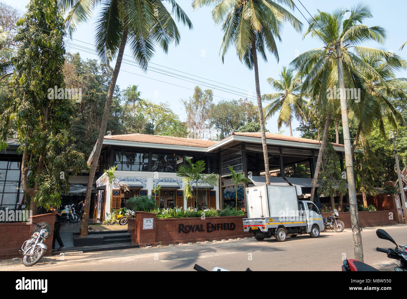 Royal Enfield museum Arpora Goa Stock Photo - Alamy