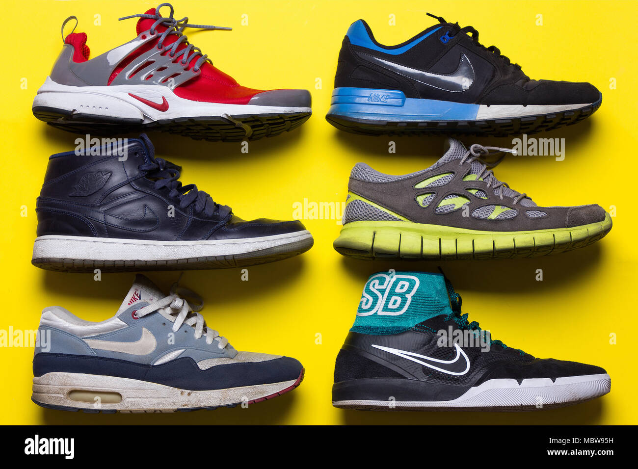 Trainers from above hi-res stock photography and images - Alamy