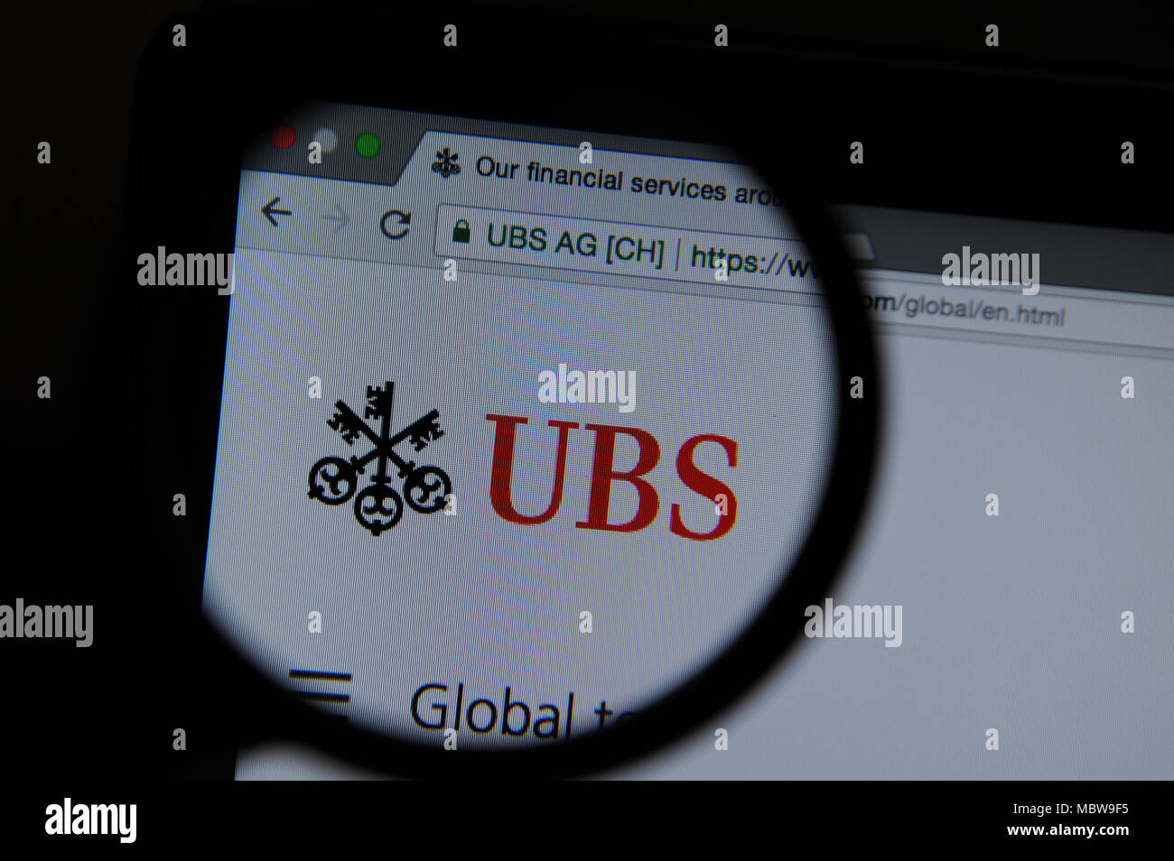 Red ubs logo hi-res stock photography and images - Alamy
