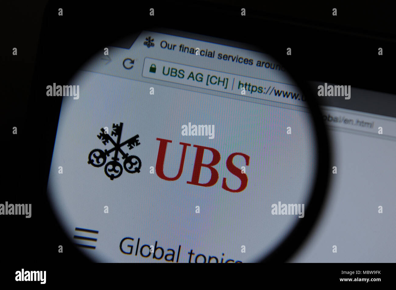 Red ubs logo hi-res stock photography and images - Alamy