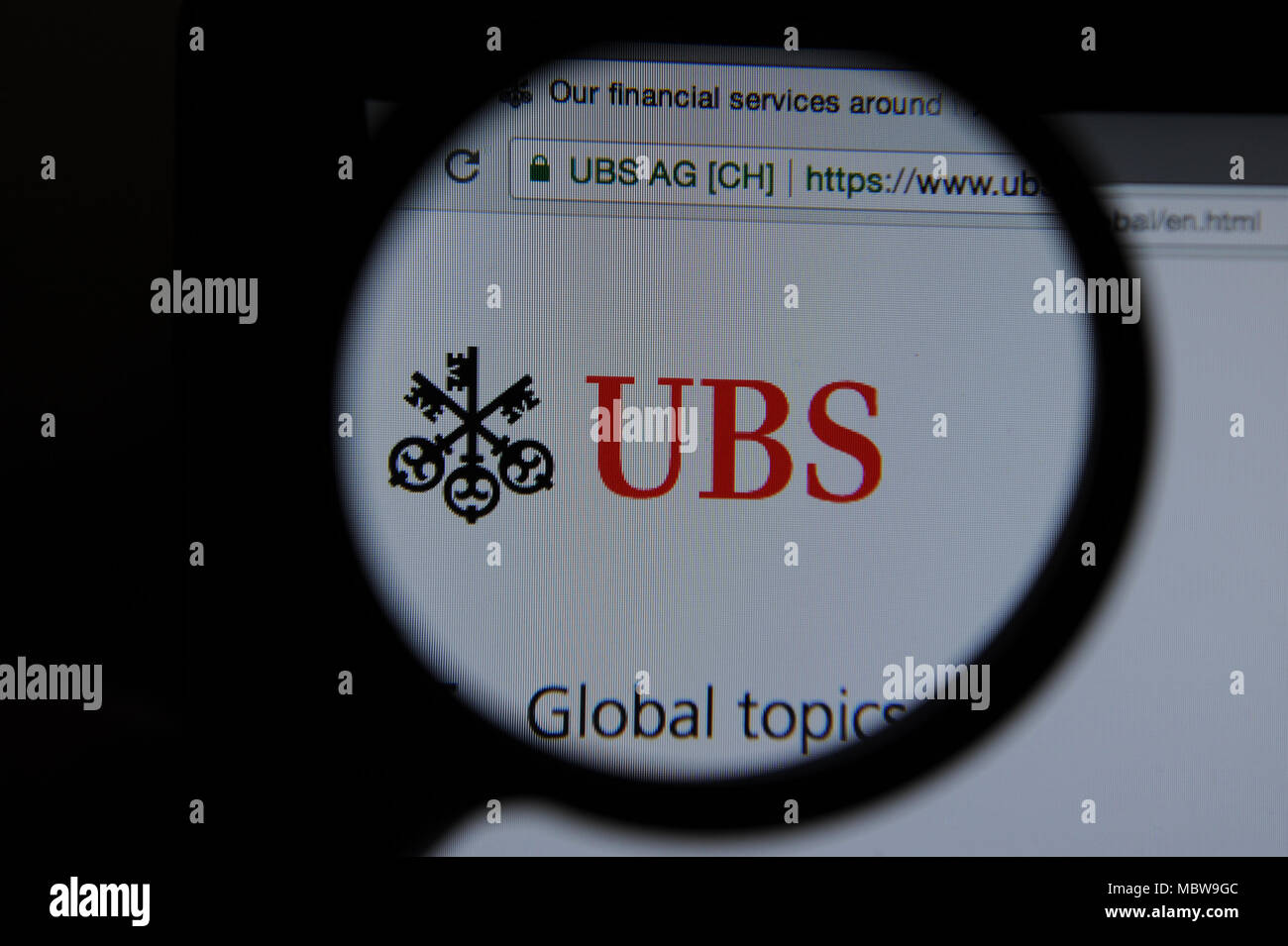 Red ubs logo hi-res stock photography and images - Alamy