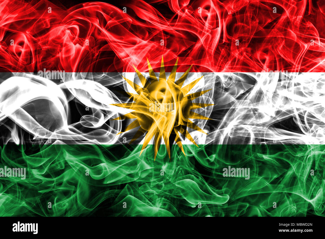 Kurdistan flag hi-res stock photography and images - Alamy