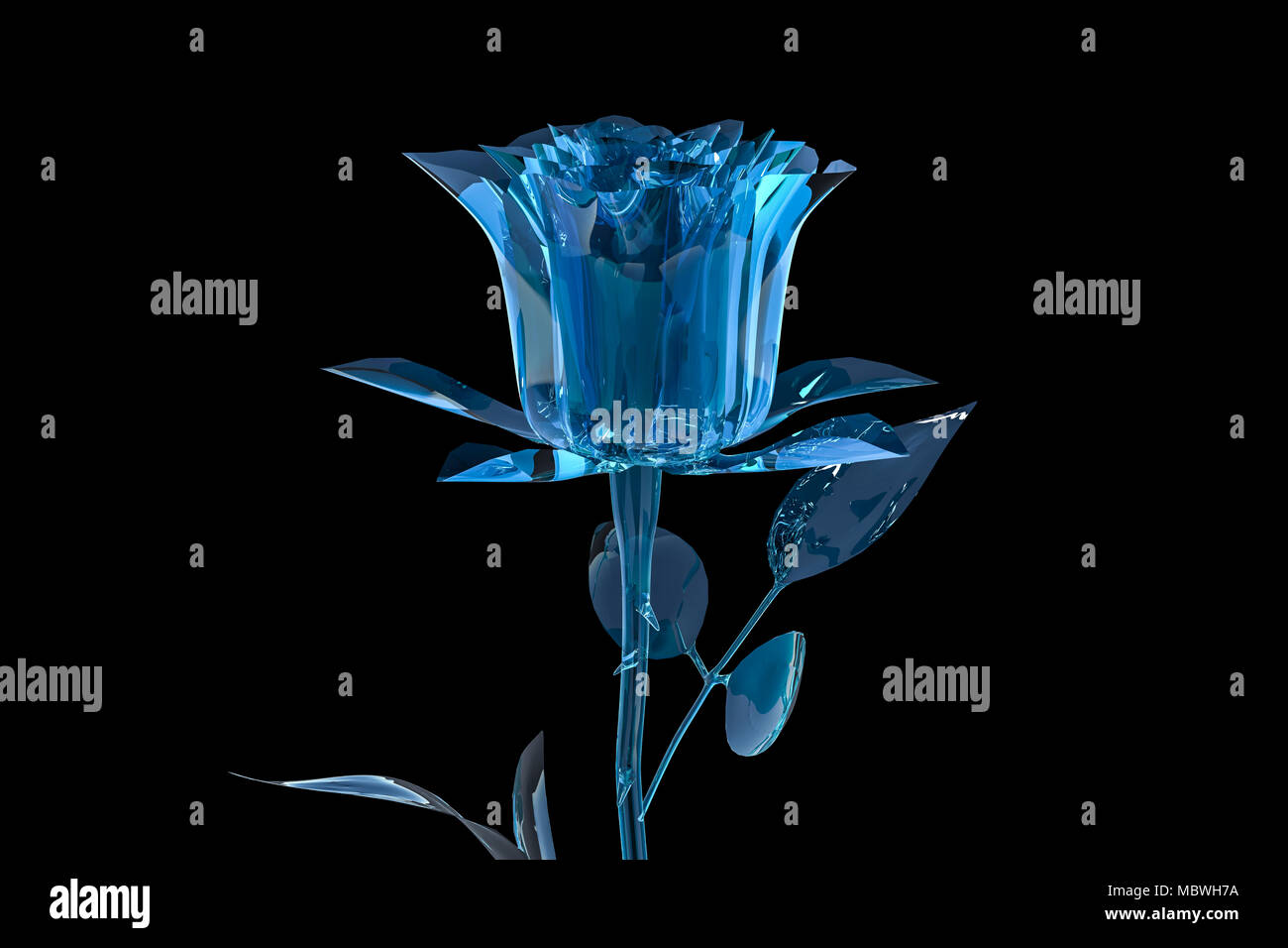 Blue rose 3d hi-res stock photography and images - Alamy