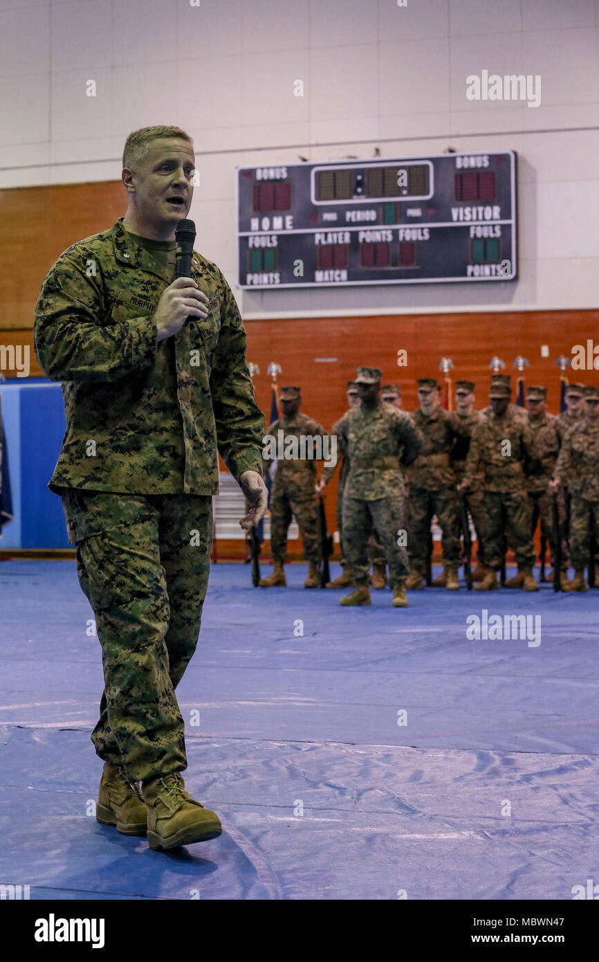 U.S. Marine Corps Lt. Col. Daniel M. Murphy, commanding officer, Marine ...