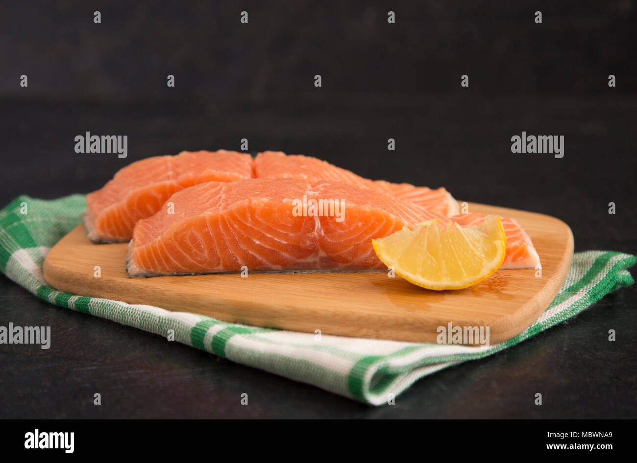 Farmed salmon fillet hi-res stock photography and images - Alamy