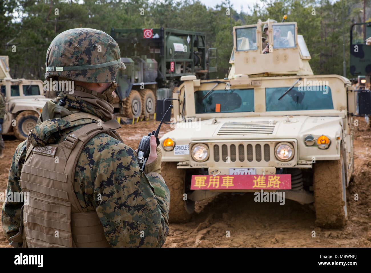 U.S. Marine Corps Cpl. Zachary Clatterbuck, a motor transport operator ...