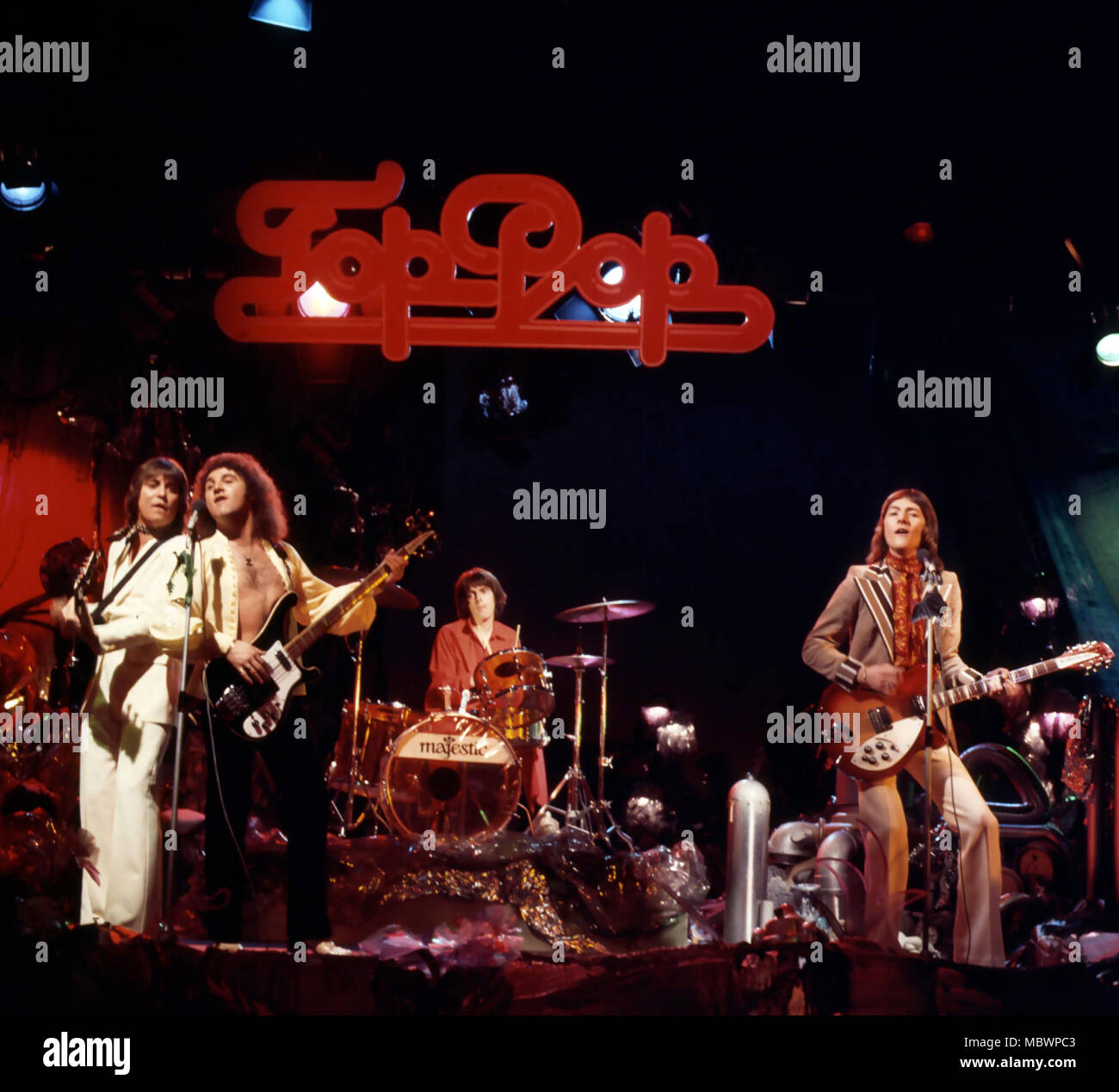 SMOKIE English rock group on a Dutch TV show about 1977 Stock Photo - Alamy